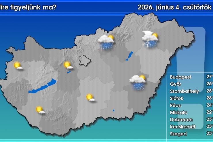 Szeles lesz a csütörtök - csapadék nem várható