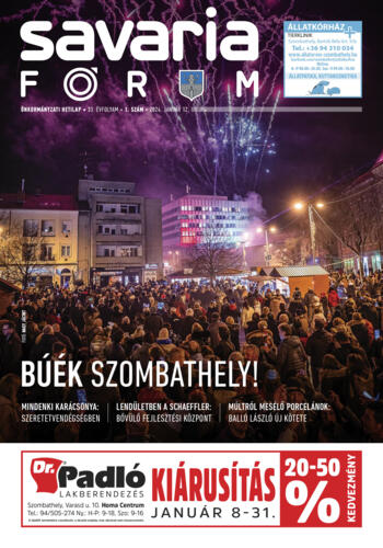 Savaria Fórum 33. évfolyam 1. szám - 2024.01.12.